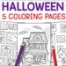 Halloween Coloring Book, Kids Activity Instant PDF Download, Printable ...