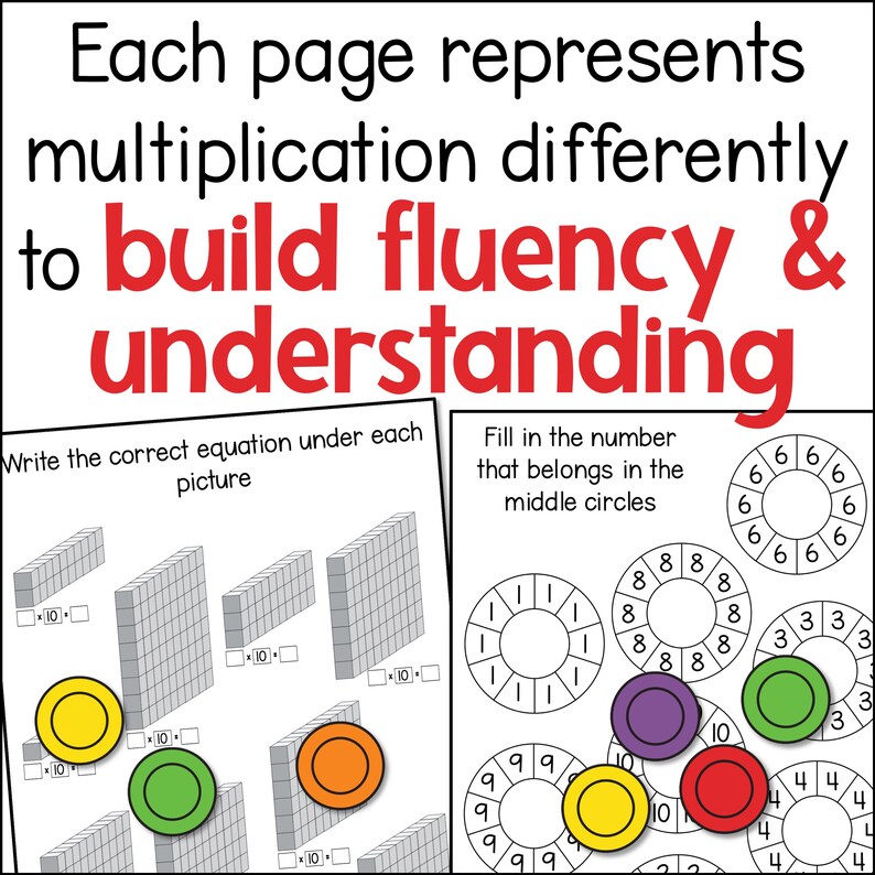 Multiplication Practice Worksheets for 10 Times Table, Printable ...