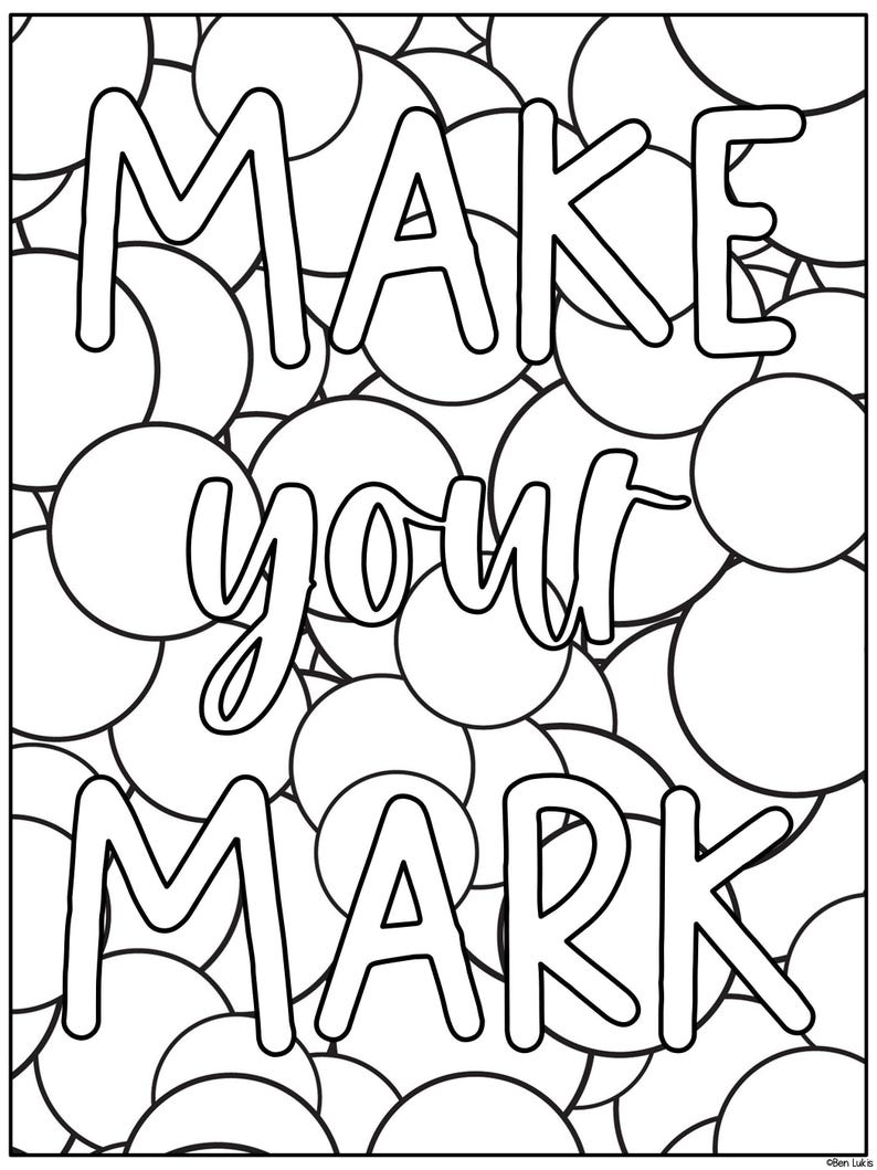 International Dot Day Coloring Pages, Printable Activity for Kids, Fun ...