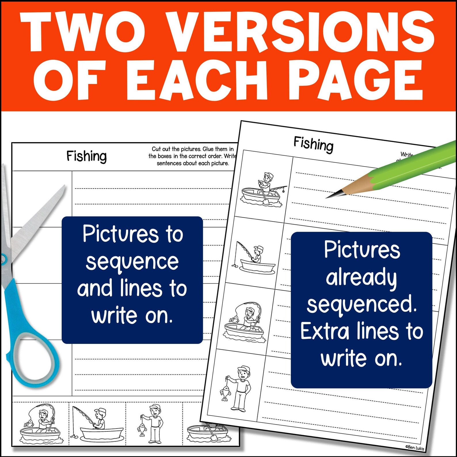 Sequencing Picture Writing Prompts, Homeschool ELA (printable PDF) - Etsy