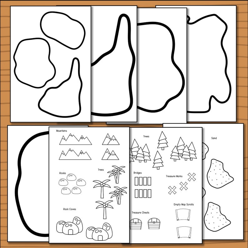 Build A Treasure Island Craft Pirate & Mapping Resource Talk - Etsy