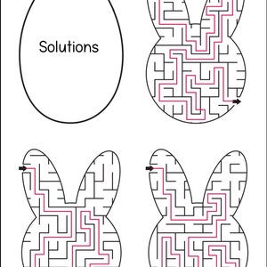 Easter Mazes, Printable Maze and Kids Activity Pages for Easter ...