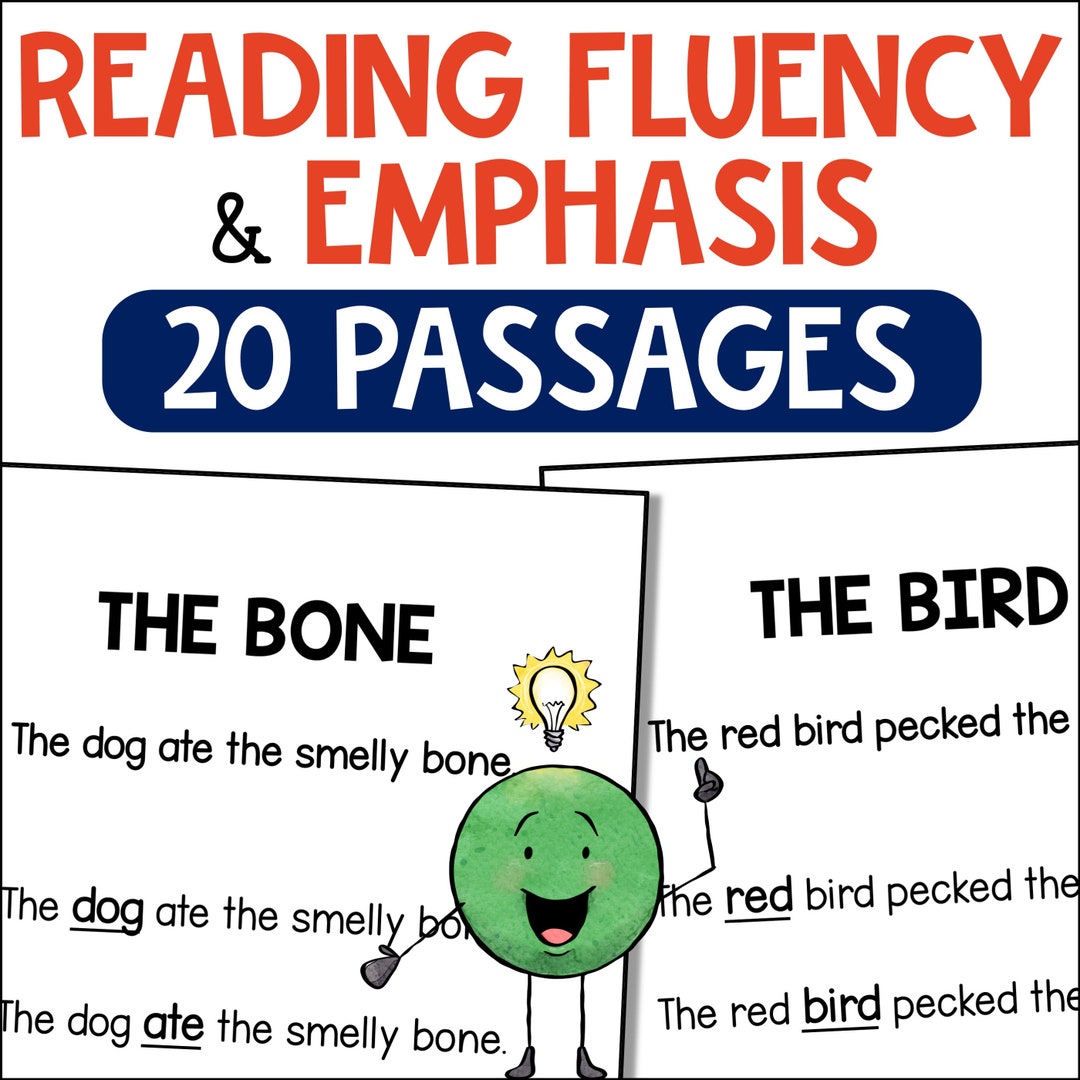 Printable Reading Fluency Passages, Educational Digital Download, Kids ...
