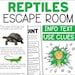 Printable Reptile Escape Room Game, Kids Birthday Party Activity ...