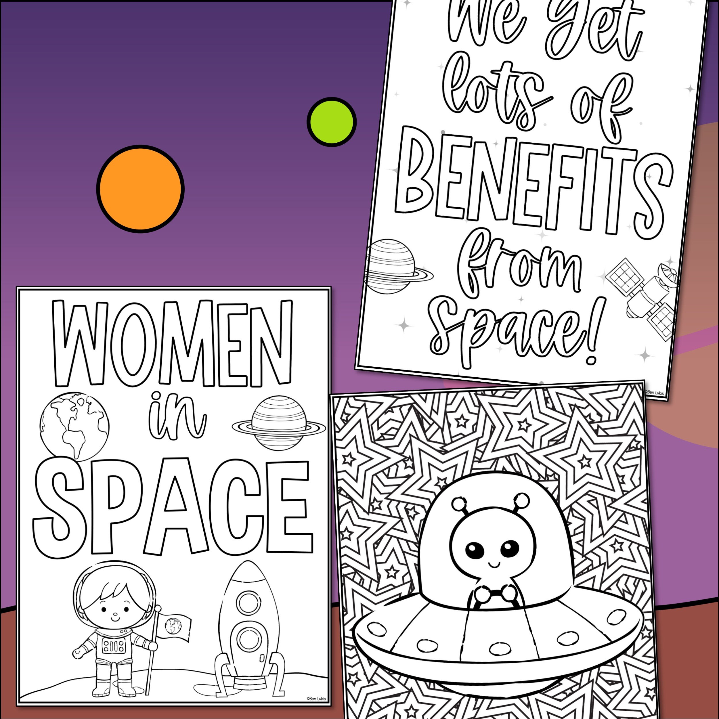 World Space Week Coloring Pages, Printable Kids Activity, Educational ...