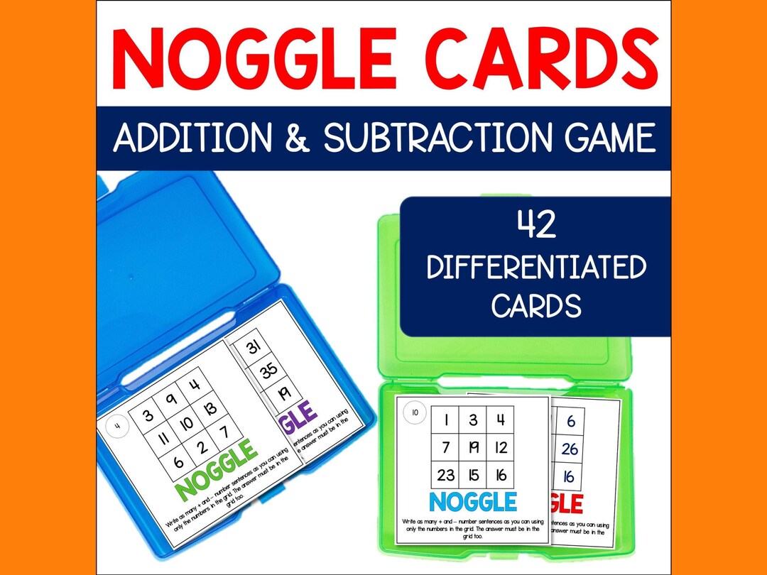 Number Puzzle Task Cards, Addition and Subtraction Brain Teasers, Fun ...