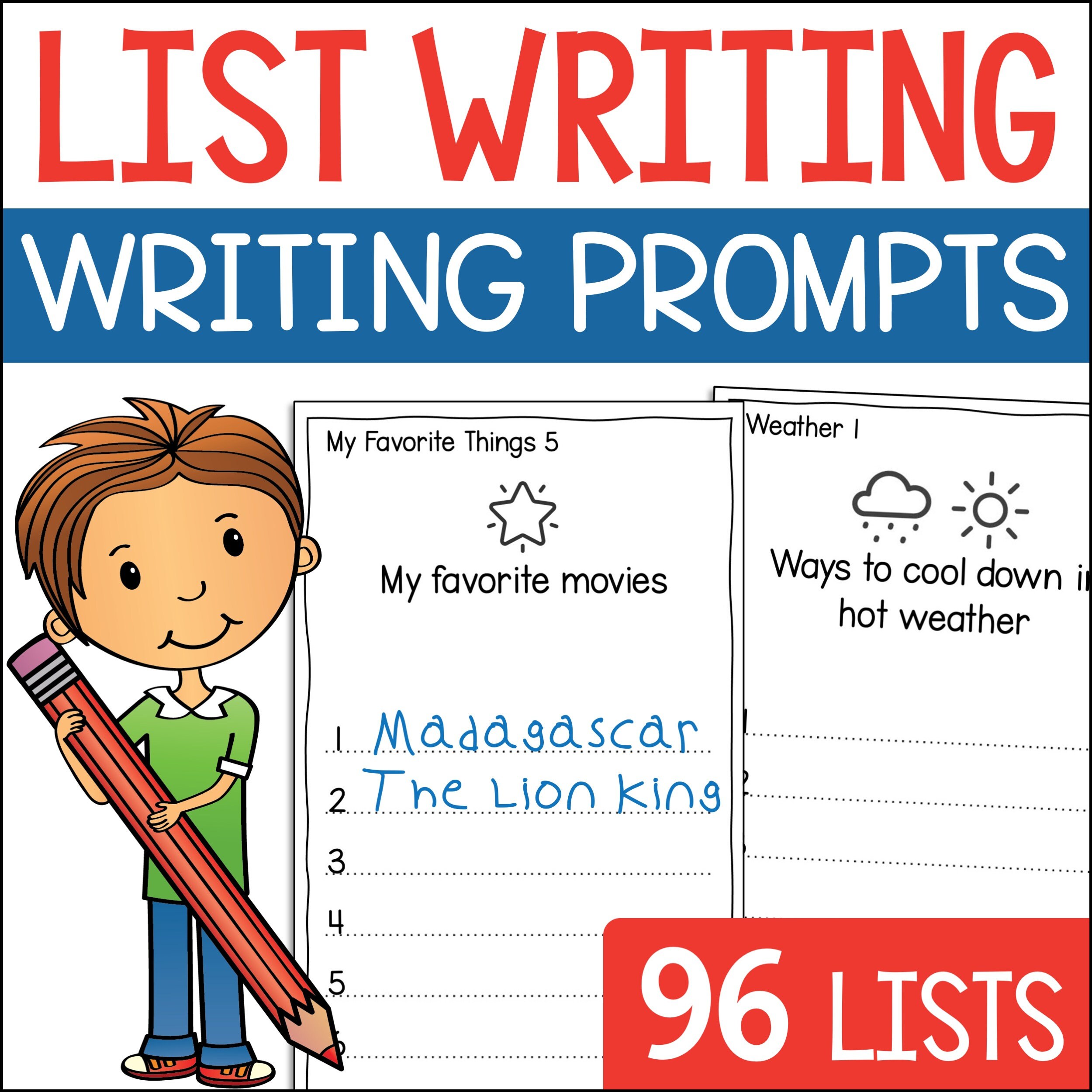 Child Writing Samples