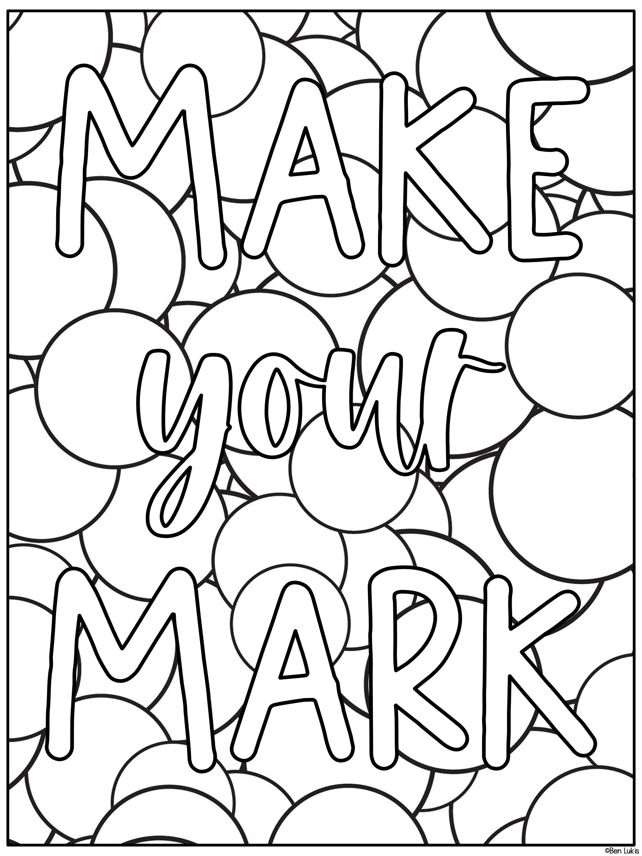 International Dot Day Coloring Pages, Printable Activity for Kids, Fun ...