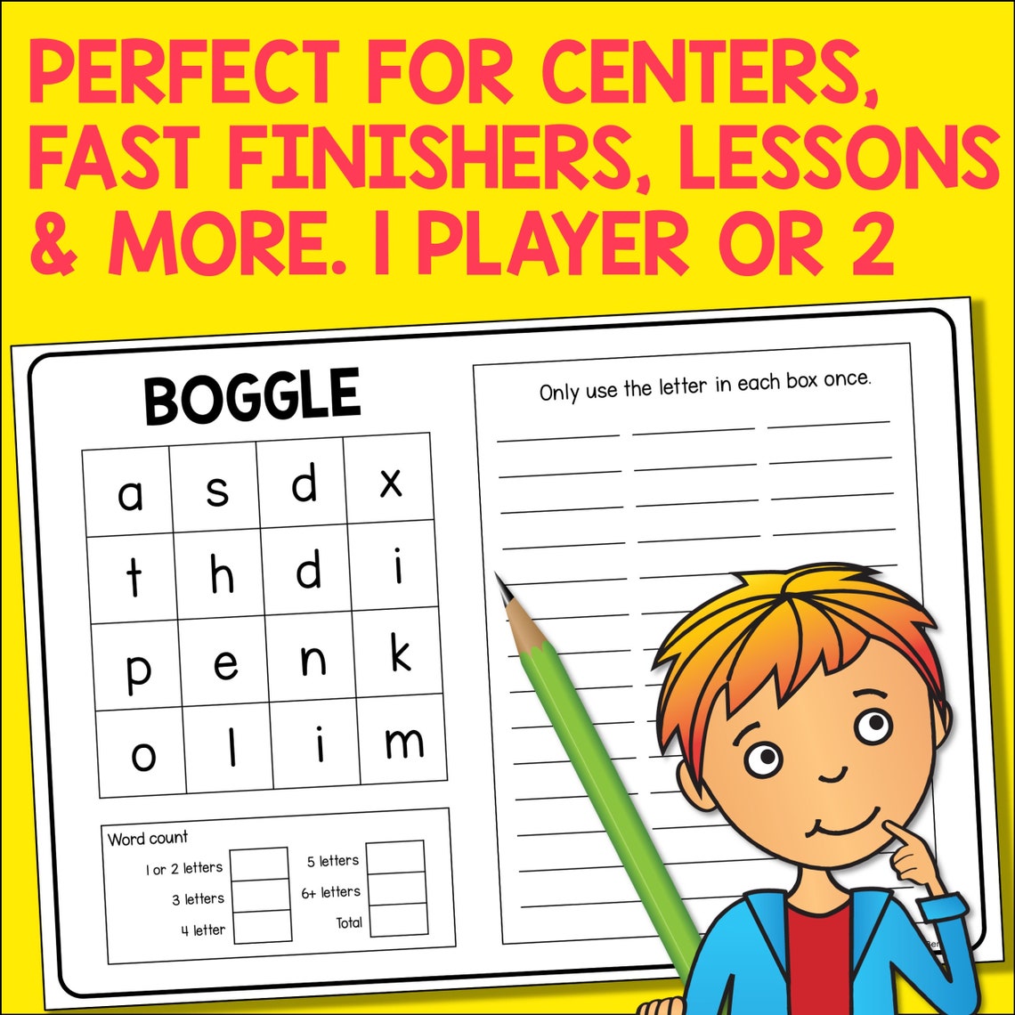 Boggle Word Game Printable Pages Printable Word Puzzle Pages - Etsy ...