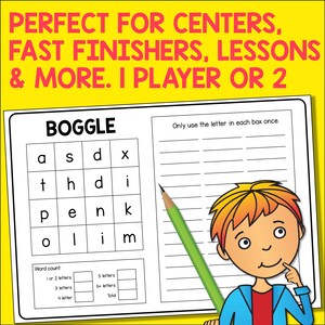 Boggle Word Game Printable Pages, Printable Word Puzzle Pages and ...