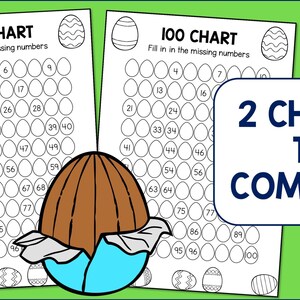 Easter Math Place Value to 100 Worksheets, Printable PDF Math Sheets ...