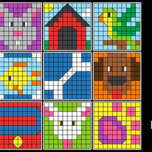 Place Value Mystery Picture Math Worksheets, Place Value Pet Coloring ...