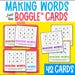 Boggle Cards for Spelling and Making Words, Printable PDF Boggle ...