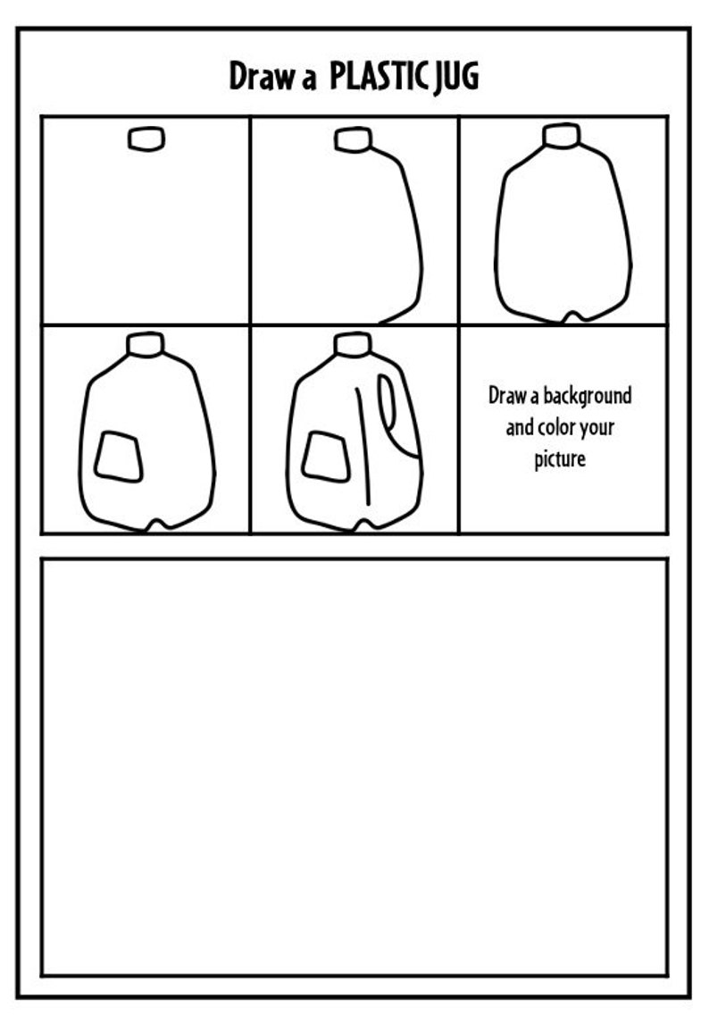 Earth Day Directed Drawings, Reduce Reuse Recycle, How to Draw a Tree ...