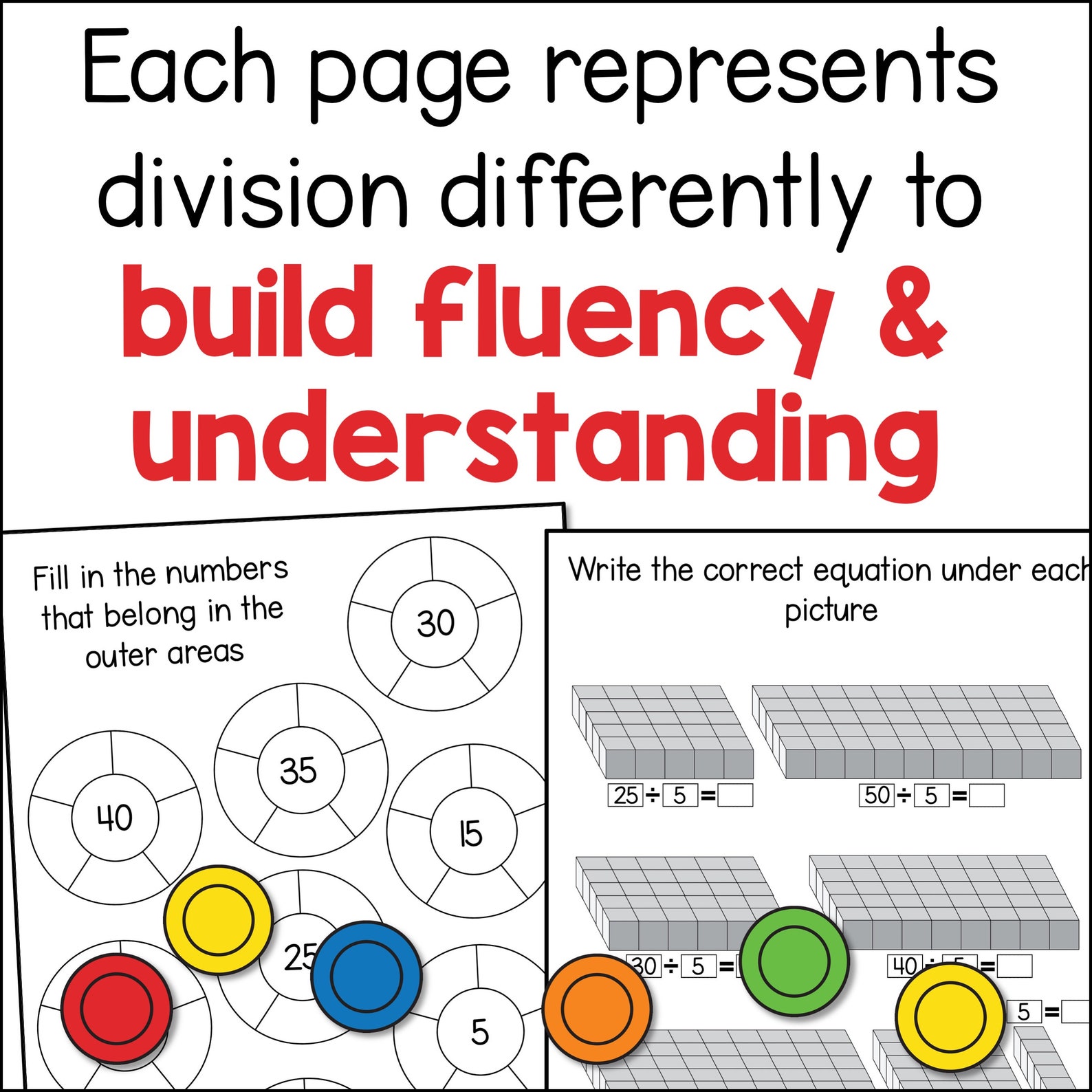 Division Worksheets for Kids, Divide by 5 Printable Activity, Fun ...