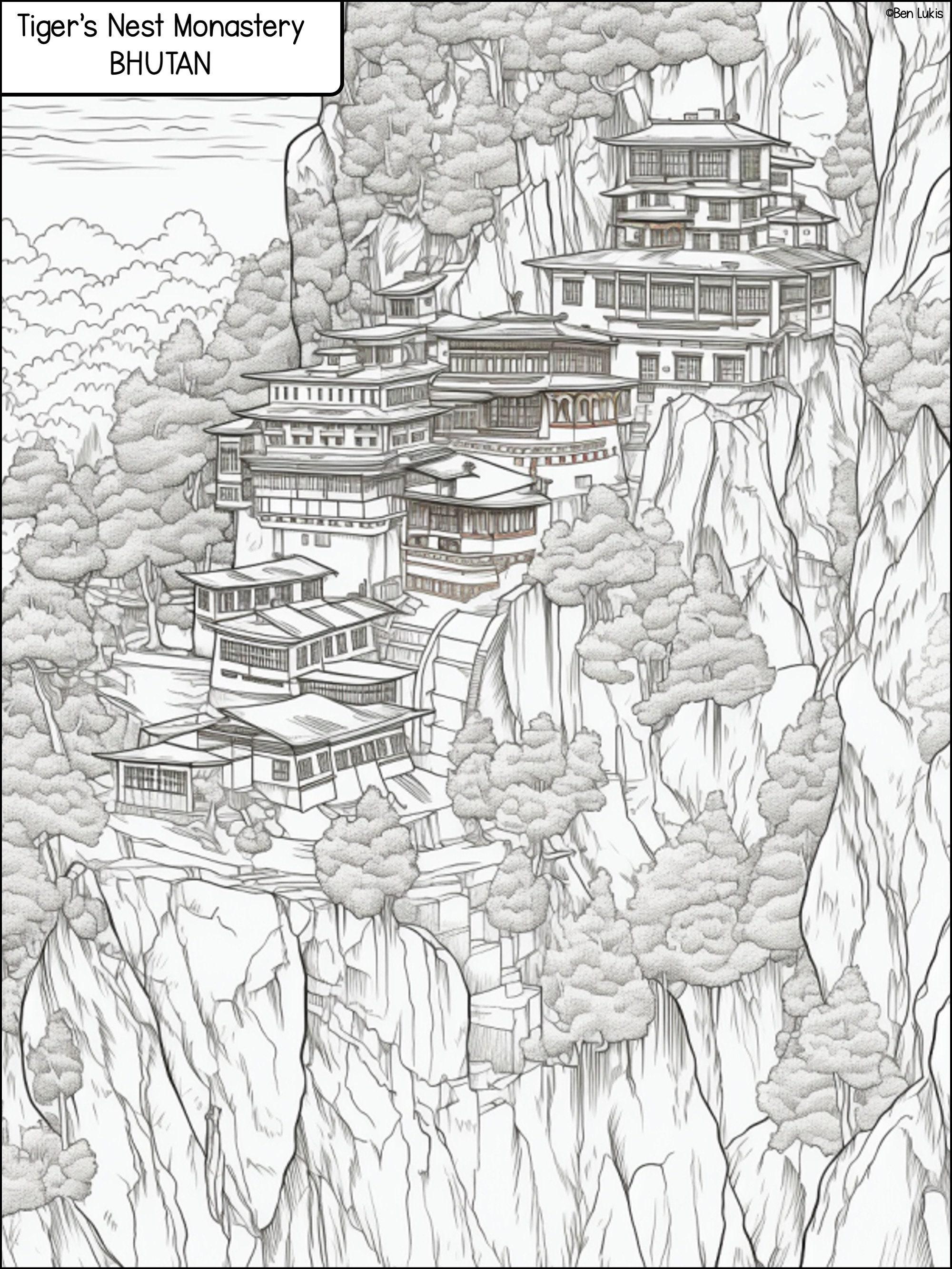 Landmarks of Asia, Geography Facts Information & Coloring Pages - the ...