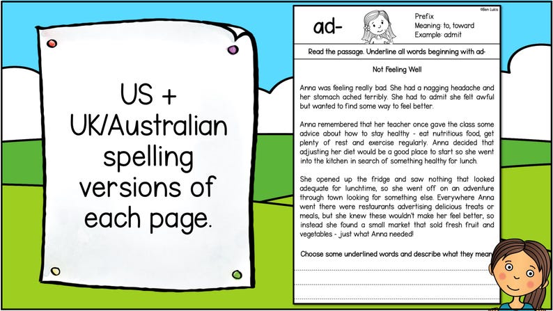 Morphology Reading Passages, Prefixes, Suffixes, Word Roots (digital ...