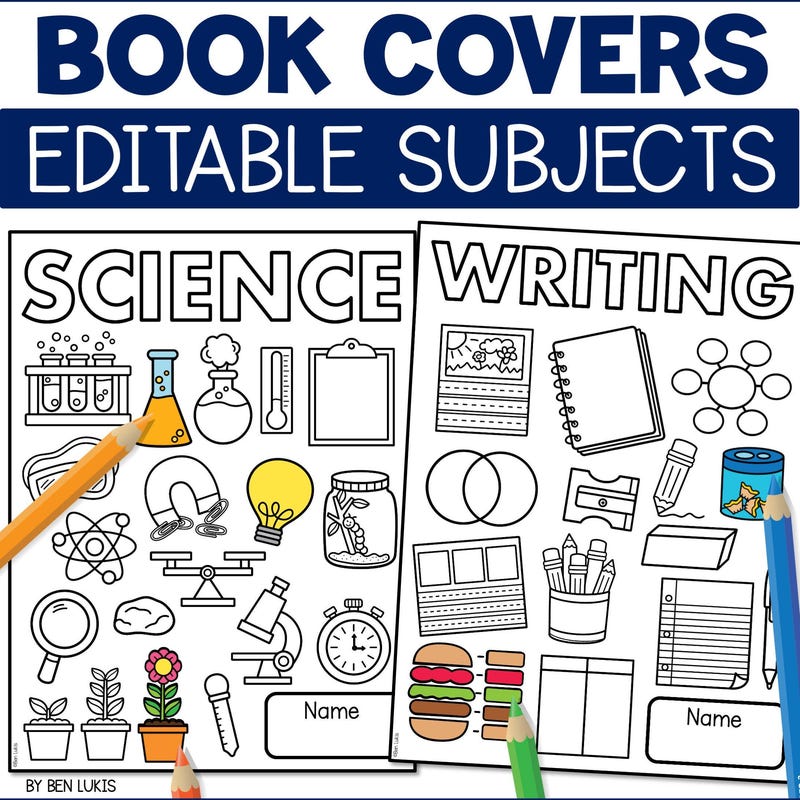 Science Binder Cover - Etsy