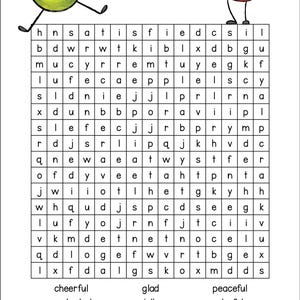 Word Searches of Other Words for Big, Little, Good, Said, Happy, Sad ...
