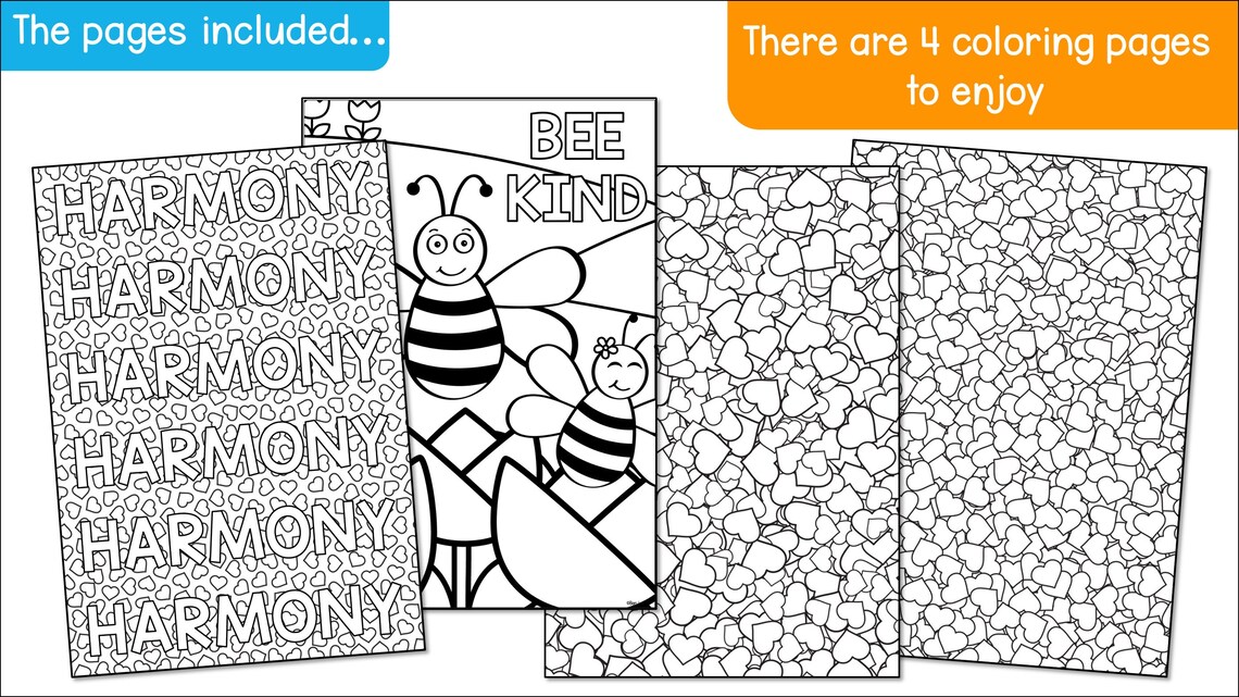 Harmony Day & Harmony Week Activity Sheets, Printable PDF Coloring ...