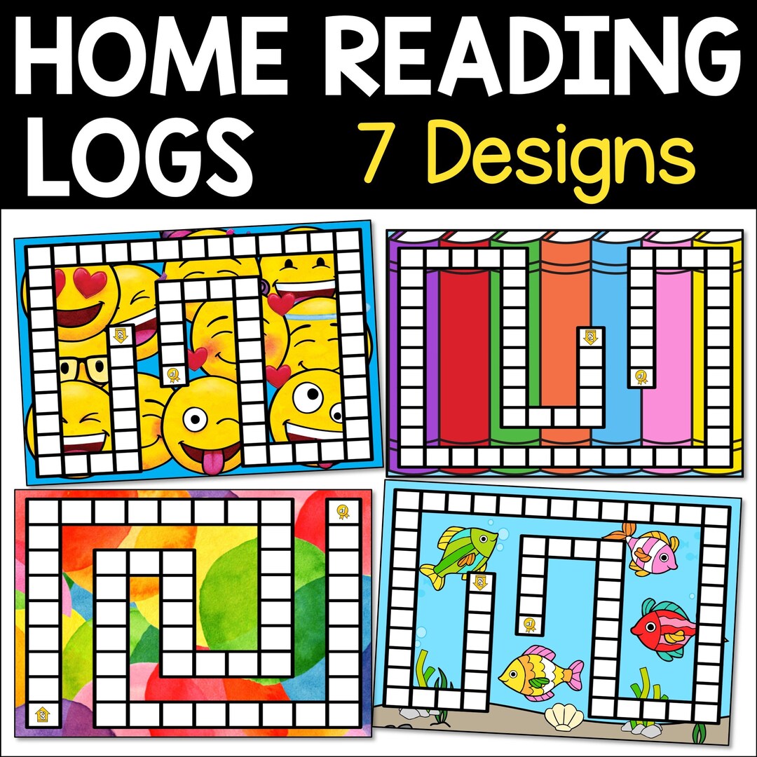 Kids Reading Log and Reading Tracker, Printable Daily Habit Tracker ...
