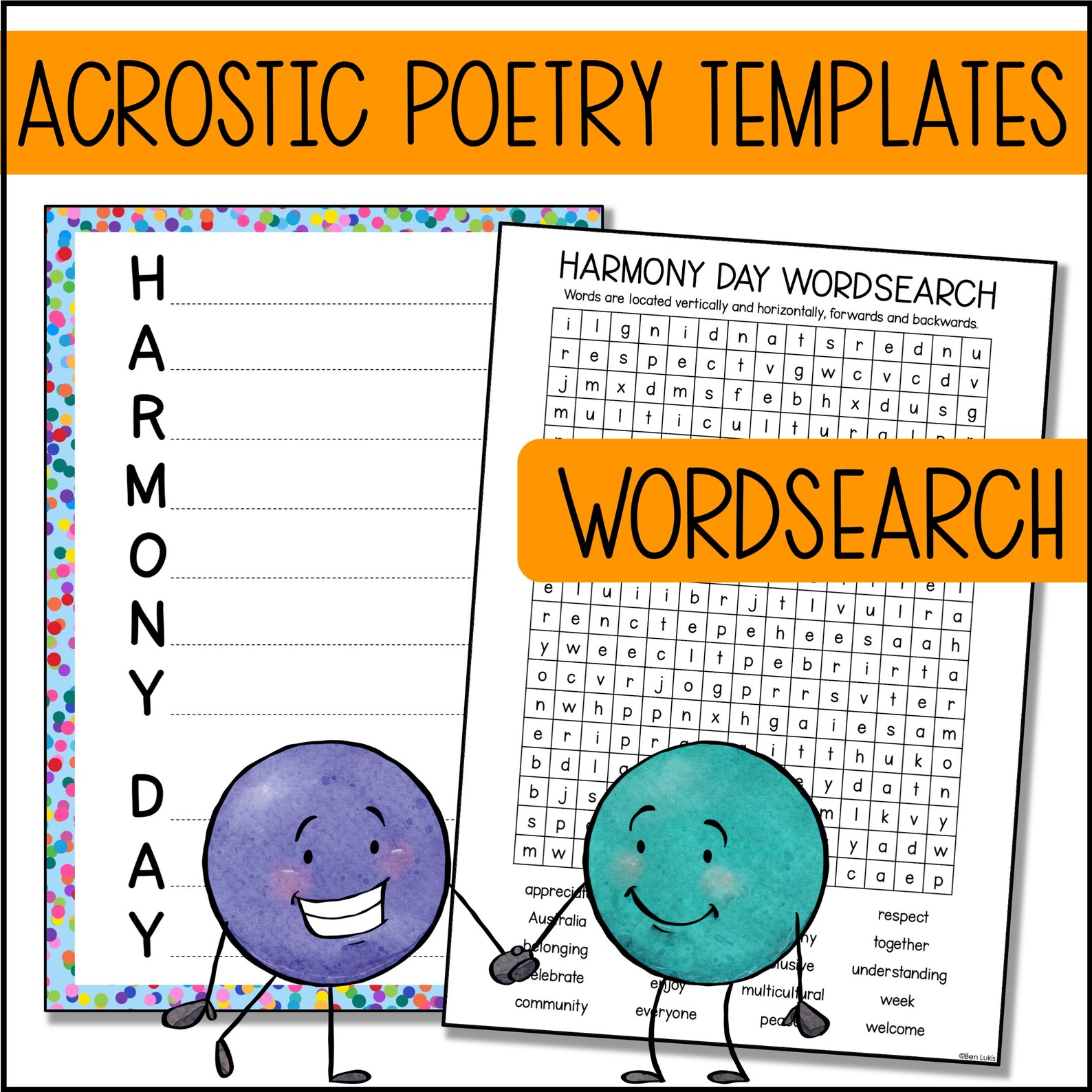 Harmony Day & Harmony Week Activity Sheets, Printable PDF Coloring ...