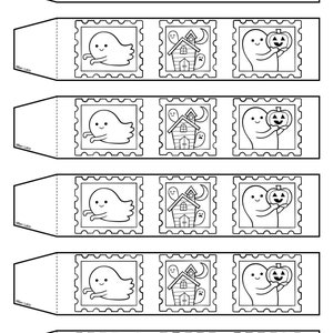 Halloween Paper Chain Craft, Halloween Coloring, Classroom Decor and ...