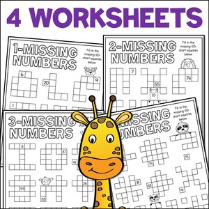 Place Value Worksheets With 100 Chart Number Activities & 100 Square ...