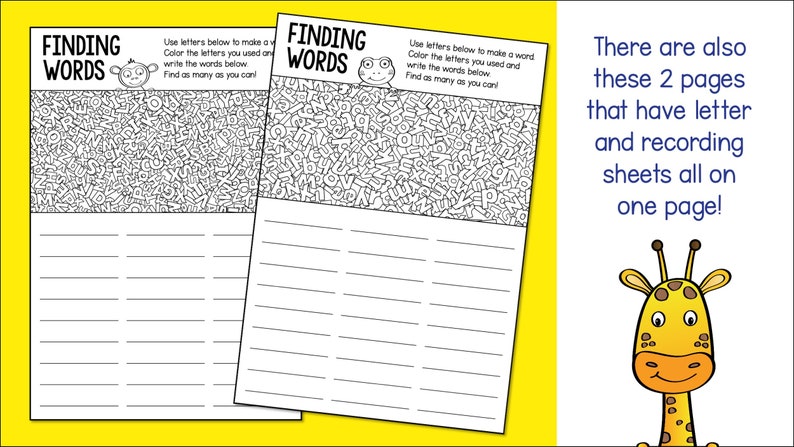 Word Building Activity Worksheets, Making Words and Spelling Activities ...