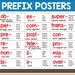 Prefix, Suffix & Word Root Educational Posters and Sheet, Morphology ...