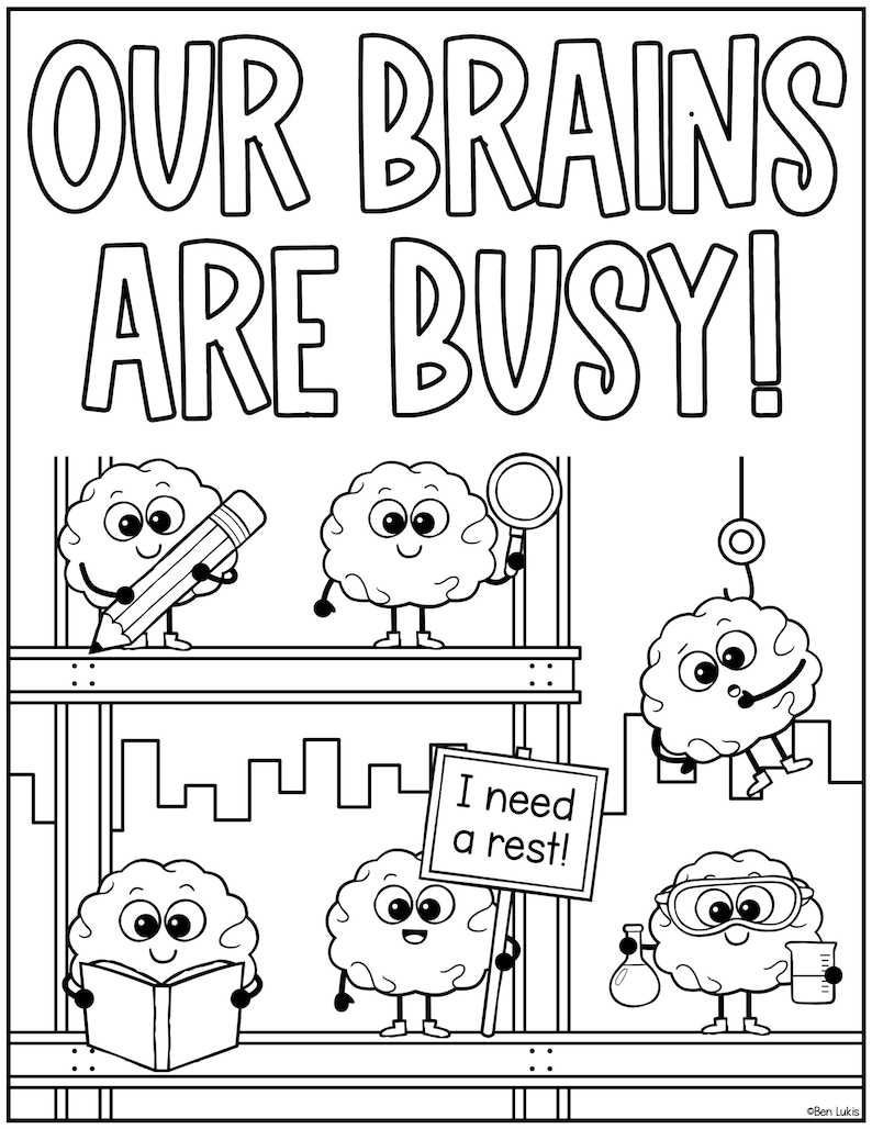 Mental Health Coloring Pages, SEL Activity, Mindfulness Printables (PDF ...