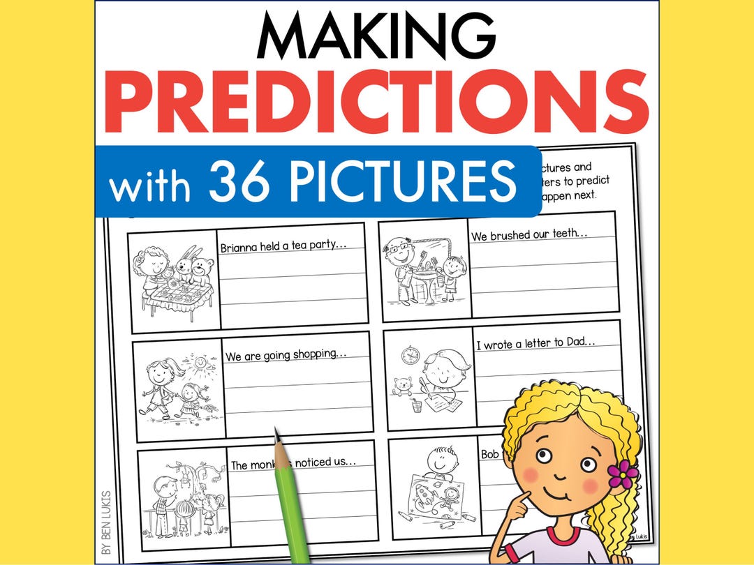 Making Predictions Worksheets With Pictures, Using Visual Texts to ...