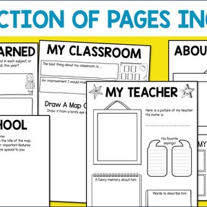 School Memory Book and School Yearbook, End of School Year Book of ...