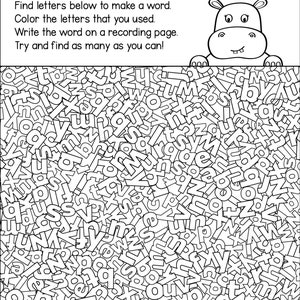 Word Building Activity Worksheets, Making Words and Spelling Activities ...