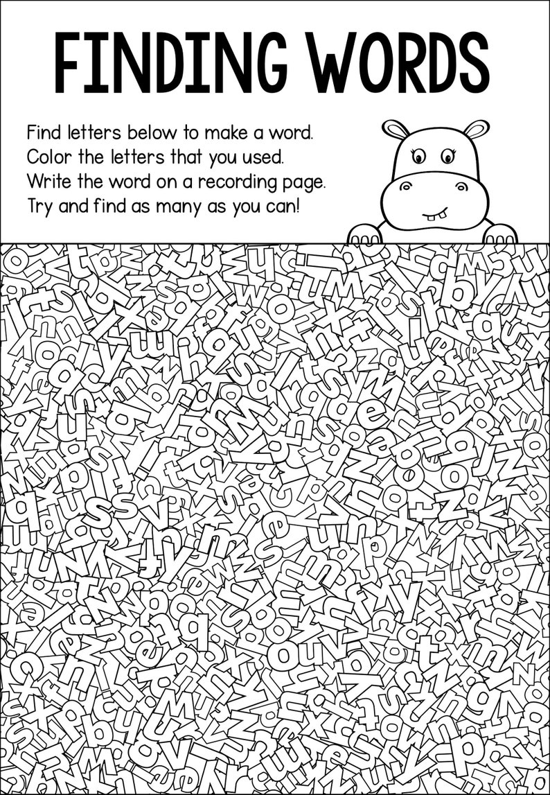 Word Building Activity Worksheets, Making Words and Spelling Activities ...