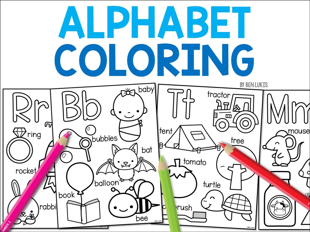 Printable Alphabet Coloring Pages for Kids, ABC Learning Activity ...