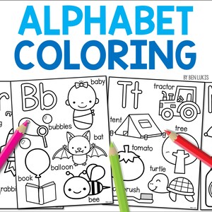 Printable Alphabet Coloring Pages for Kids, ABC Learning Activity ...