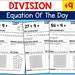 Divide by 9 Practice Math Worksheets, Division Equation of the Day ...