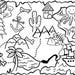 Pirate Treasure Maps Coloring Pages, Kids Printable Activity, Digital ...