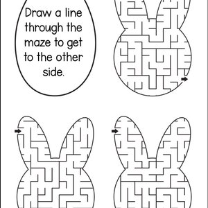 Easter Mazes, Printable Maze and Kids Activity Pages for Easter ...