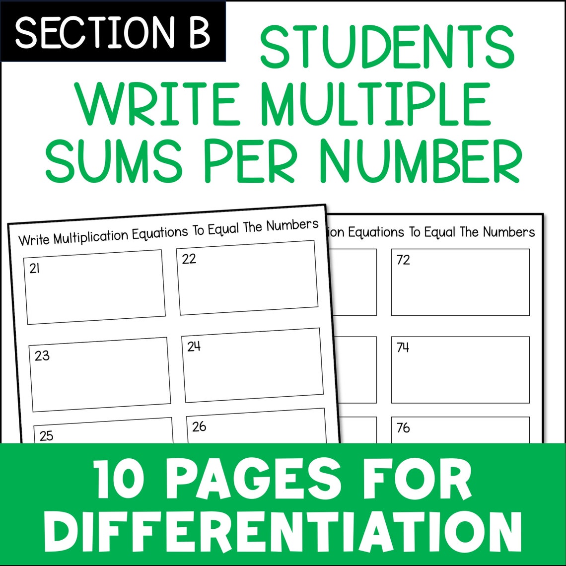 Multiplication Practice Worksheets, Multiplication Fluency and ...
