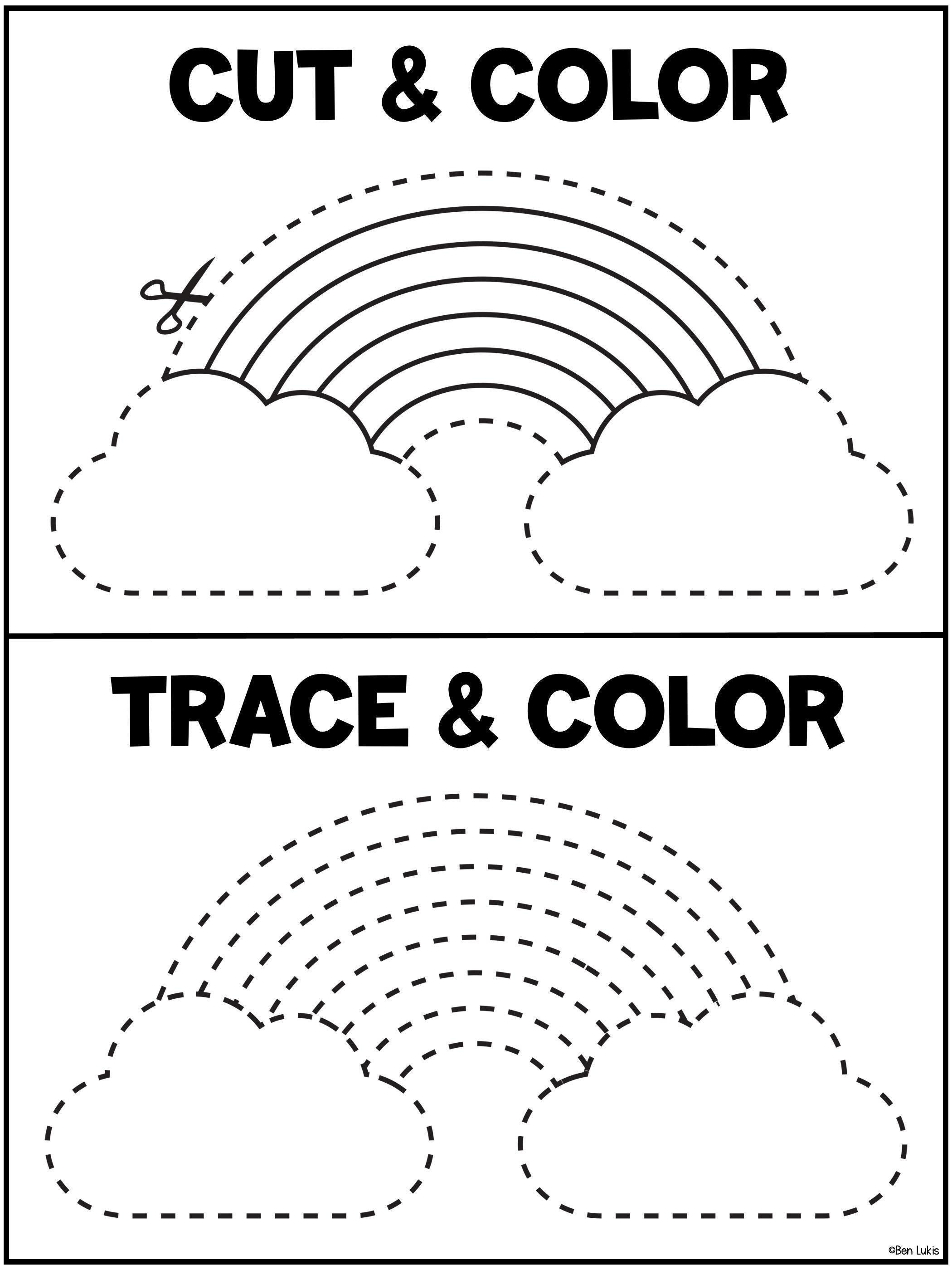 Rainbow Colors Learning Pages, ROYGBIV Coloring (digital Download) - Etsy