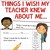 Things I Wish My Teacher Knew About Me, Back to School Writing Activity ...