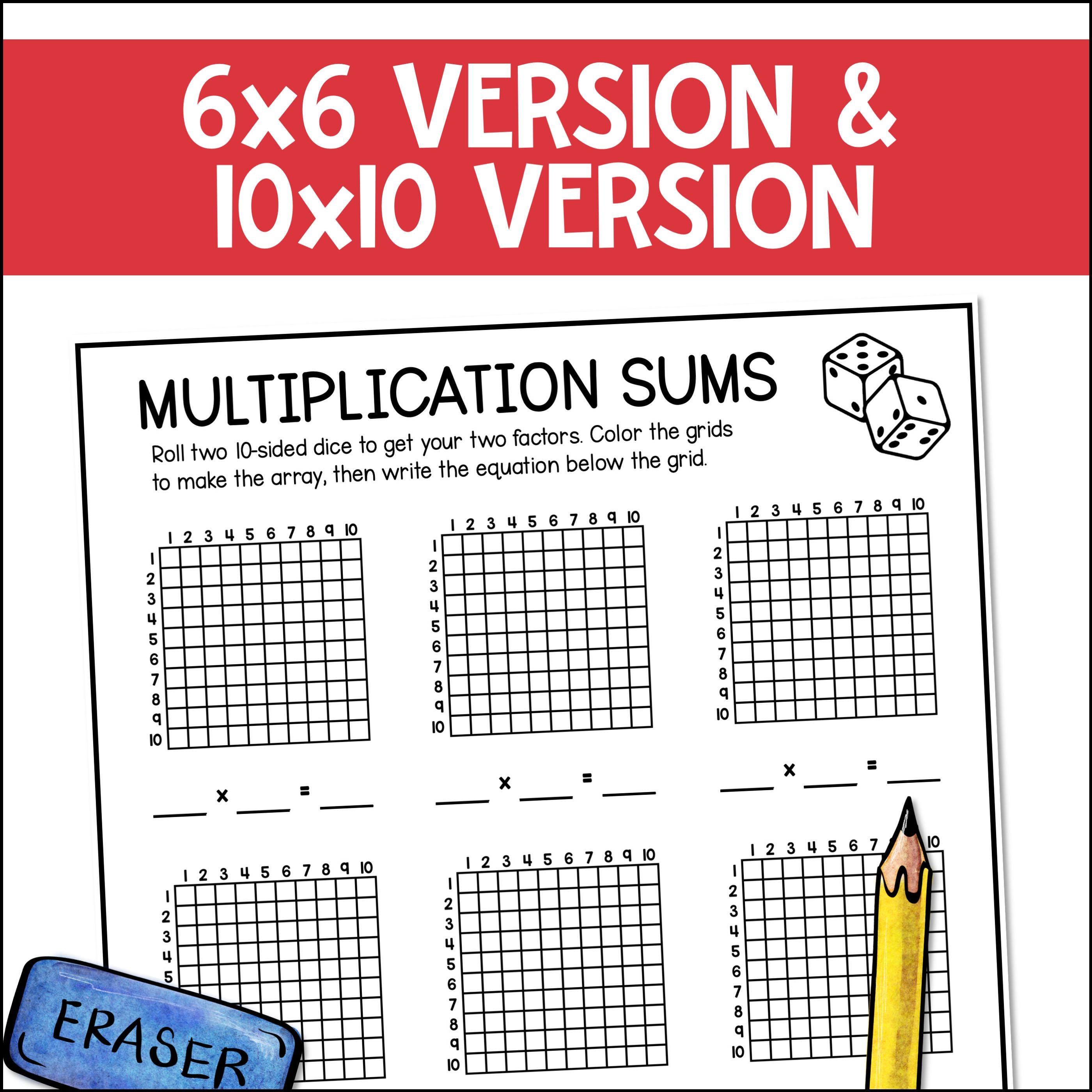 Multiplication Worksheets for Kids, Educational Multiplication Practice ...