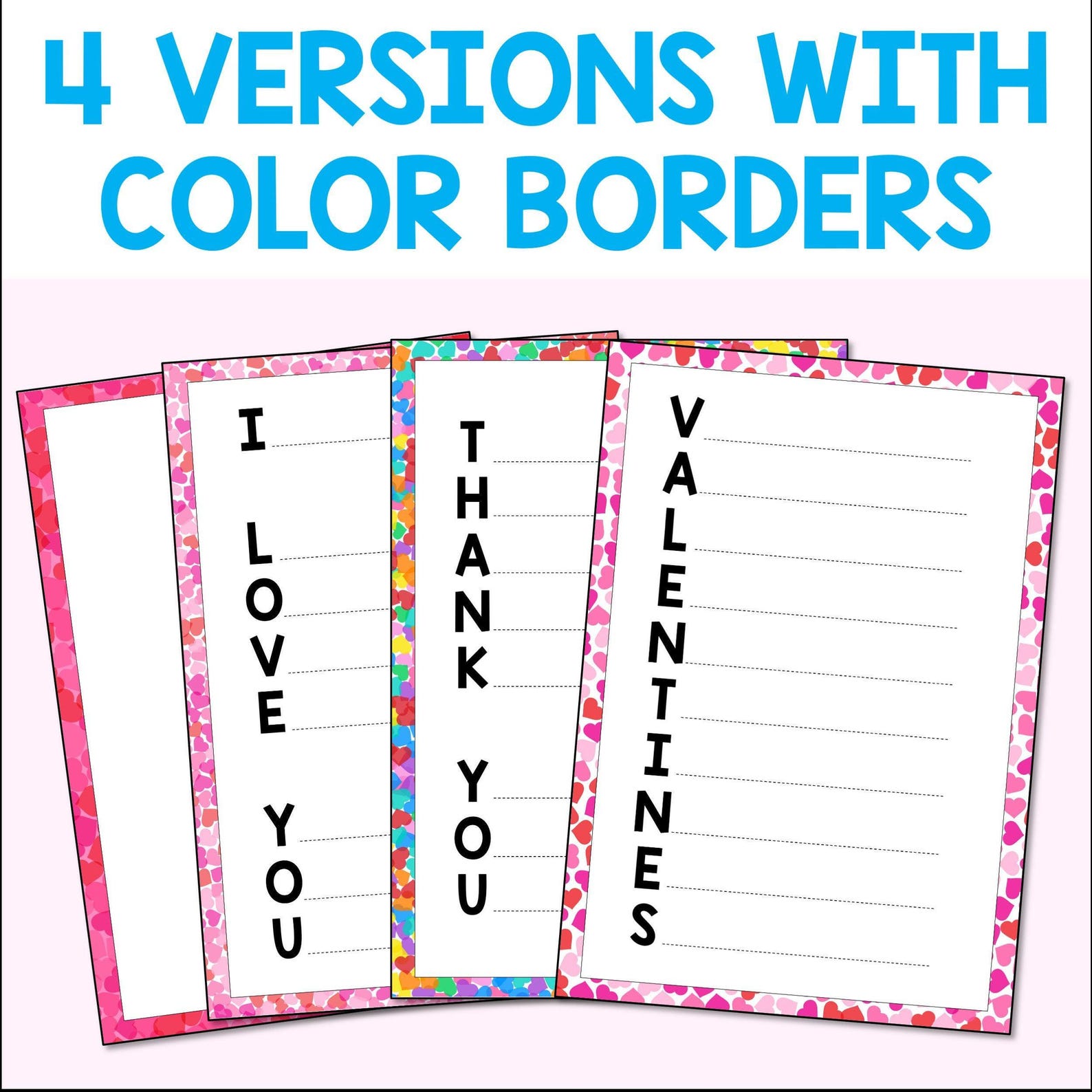 Valentines Day Acrostic Poetry Writing Templates, Valentines Day Poem ...