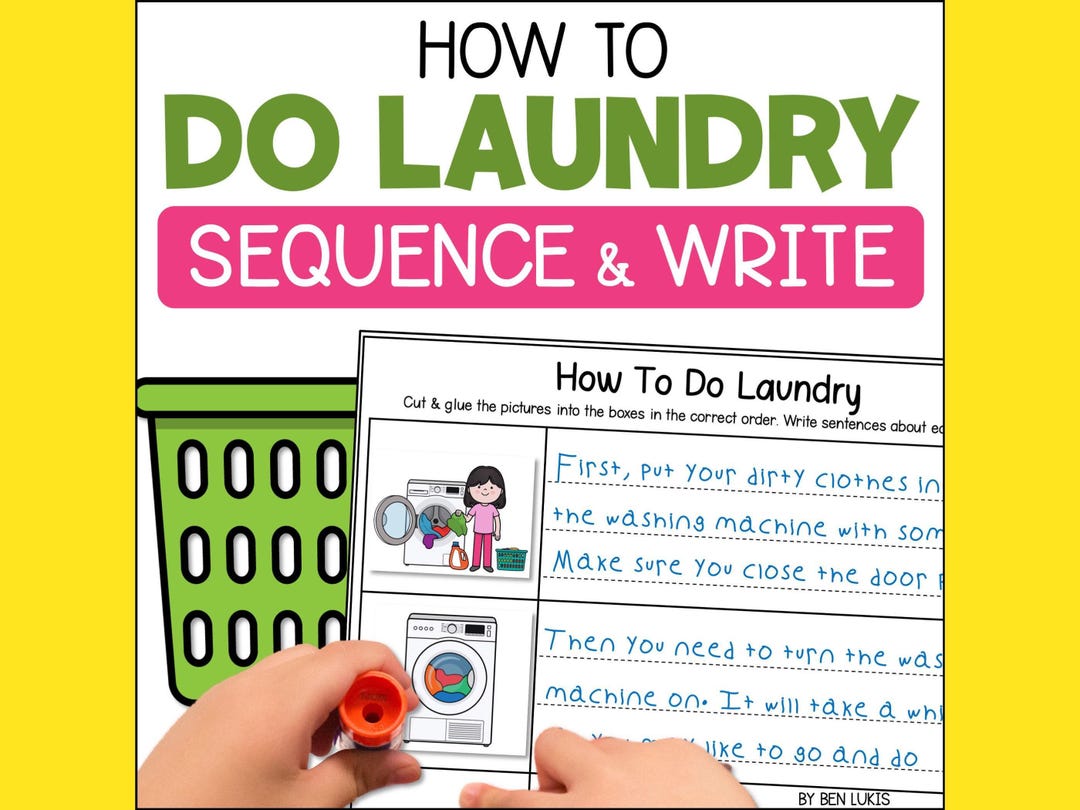 How to Do Laundry Procedural Writing, Sequencing & Sentence Writing ...
