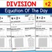 Divide by 2 Practice Math Worksheets, Division Equation of the Day ...