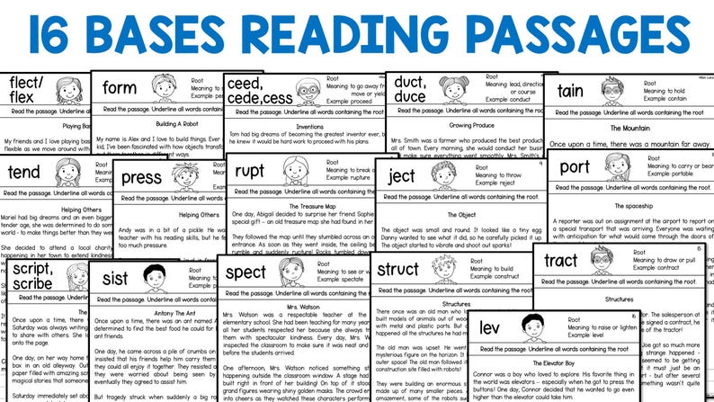 Prefix and Suffix Morphology Reading Passages for Kids Learning About ...