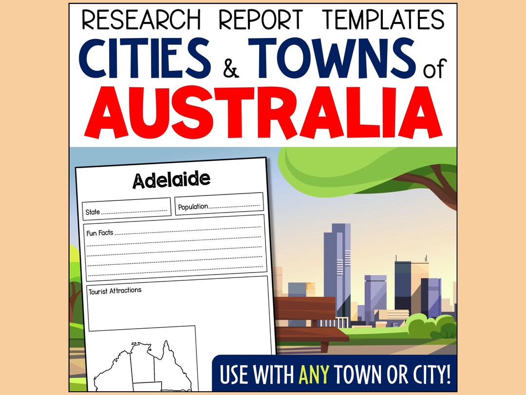 Australian Cities Research Project, Printable Geography Pages (digital ...