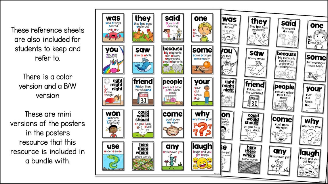 Mnemonic Spelling Worksheets, 23 Sight Word Practice Activity Pages ...
